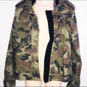 Sanctuary | Jackets & Coats | Sanctuary Camo Print War Is Over Jacket ...